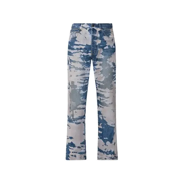 Amiri Distressed Tie & Dye Denim Jeans - Blue