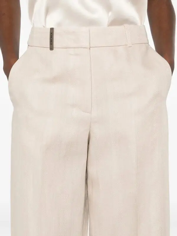 Peserico Wide Leg Trousers - Multicolor