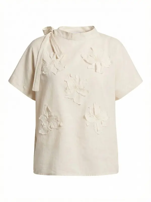 Peserico Embellished Cotton Shirt