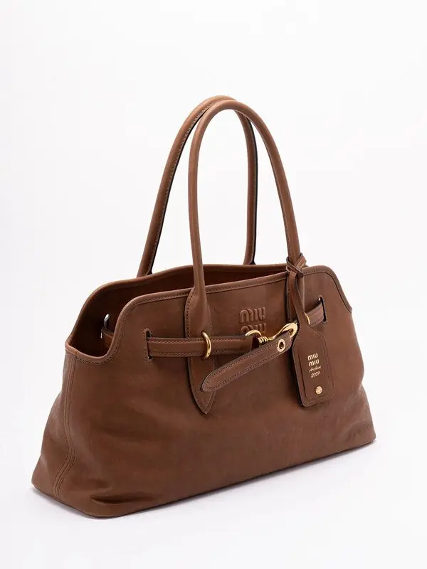 Miu Miu Nappa Leather Tote Bag - Multicolor