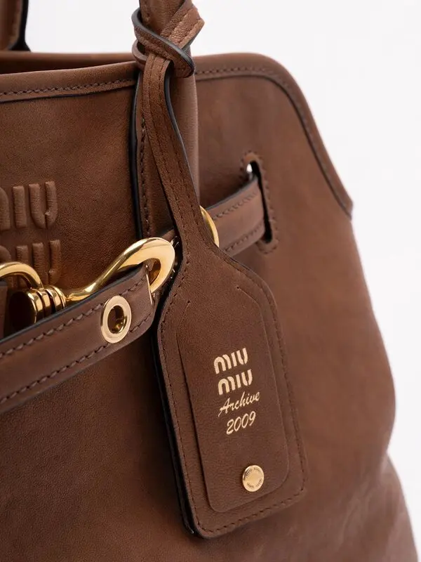 Miu Miu Nappa Leather Tote Bag - Multicolor