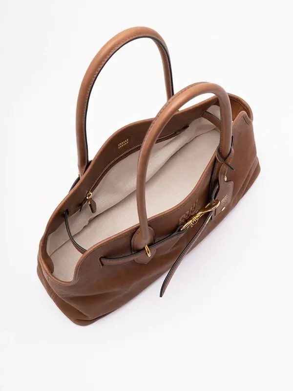 Miu Miu Nappa Leather Tote Bag - Multicolor