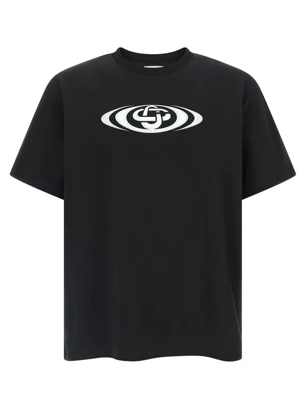 Casablanca Warped Logo' T-shirt - Black