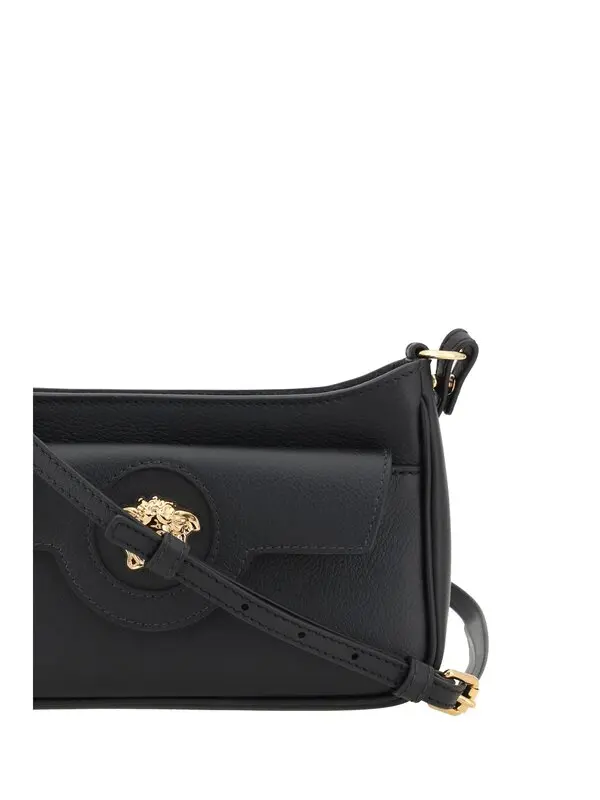 Versace Mini Medusa Shoulder Bag - Black