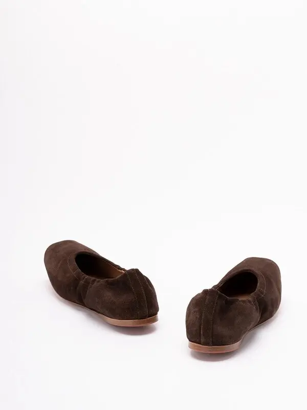 Alaïa Suede And Lambskin Ballet Flats