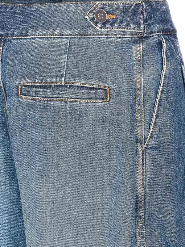 Alaïa Pleated Denim Pants