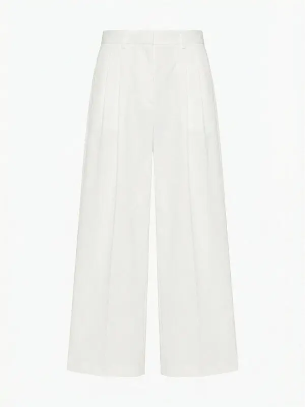 Peserico Cotton Wide Leg Pants - Multicolor