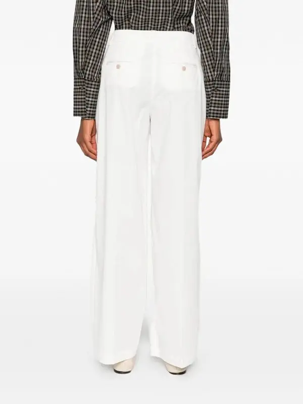 Peserico Cotton Wide Leg Pants - Multicolor