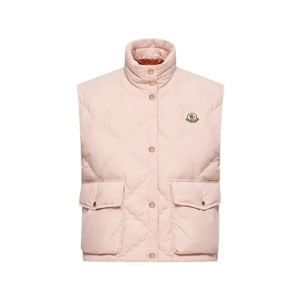 Moncler Quilted Sleeveless Vest - Pink