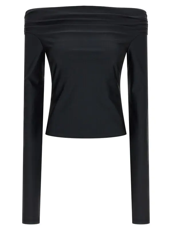 Andamane The Attico Wallis Off-the-shoulder Top - Black