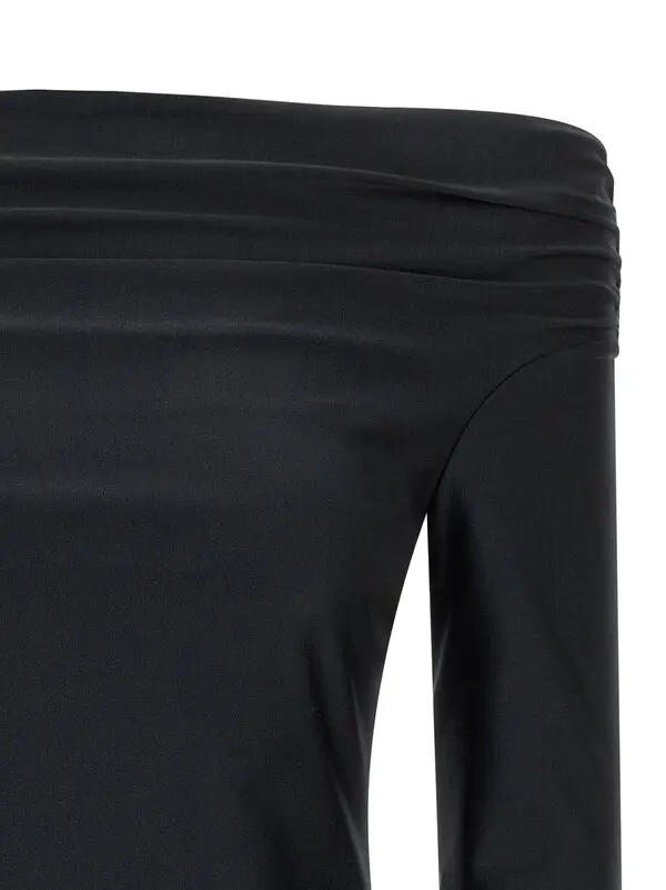 Andamane The Attico Wallis Off-the-shoulder Top - Black