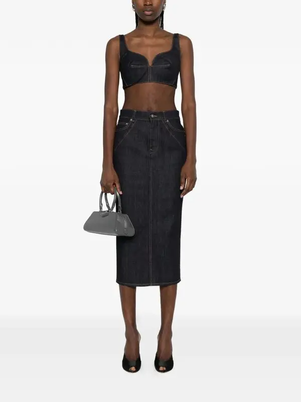 Givenchy Kick Back Denim Skirt