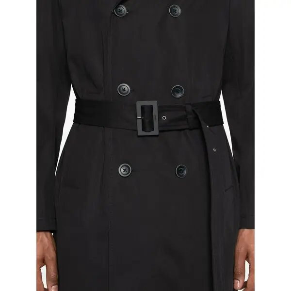 Herno Double-breasted Trench Coat With Belt - Blue