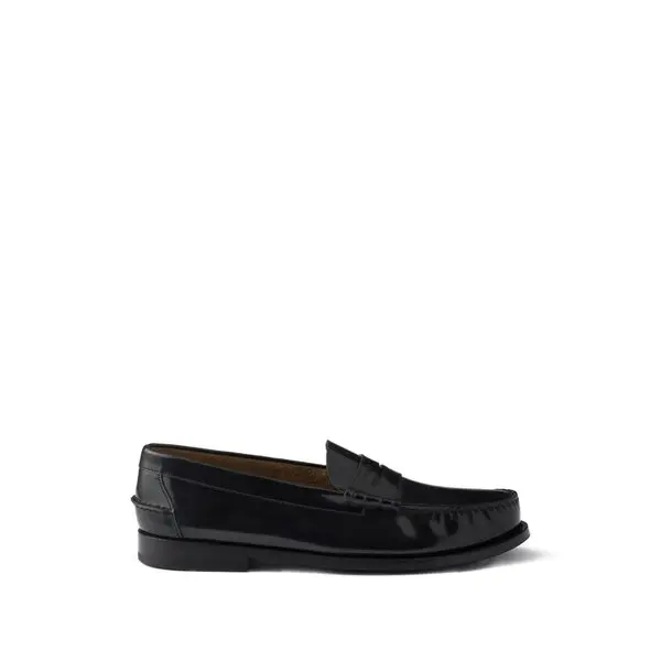Prada Calf Leather Penny Slot Loafers