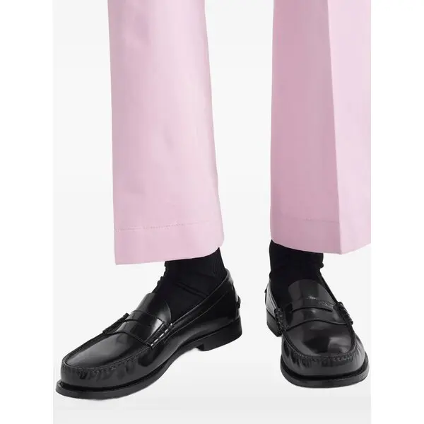Prada Calf Leather Penny Slot Loafers