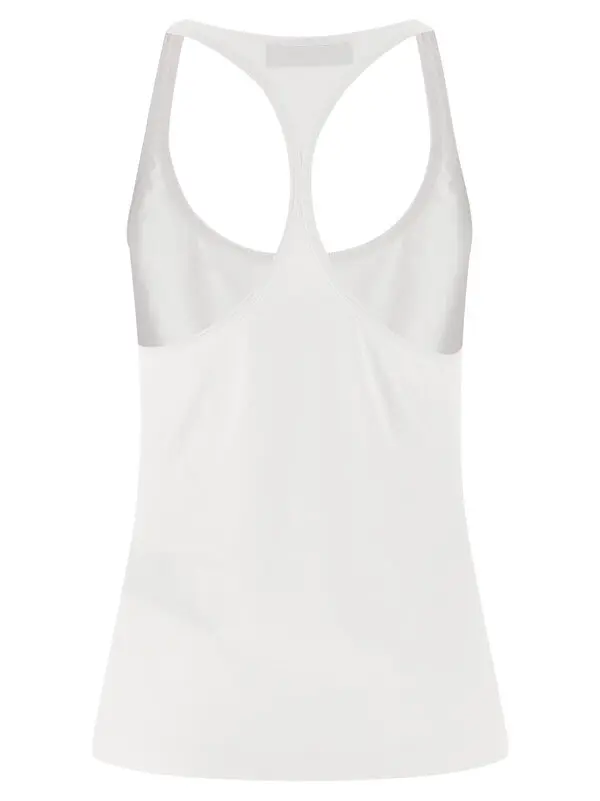 Dsquared2 Cotton Tank Top With Logo Embroidery