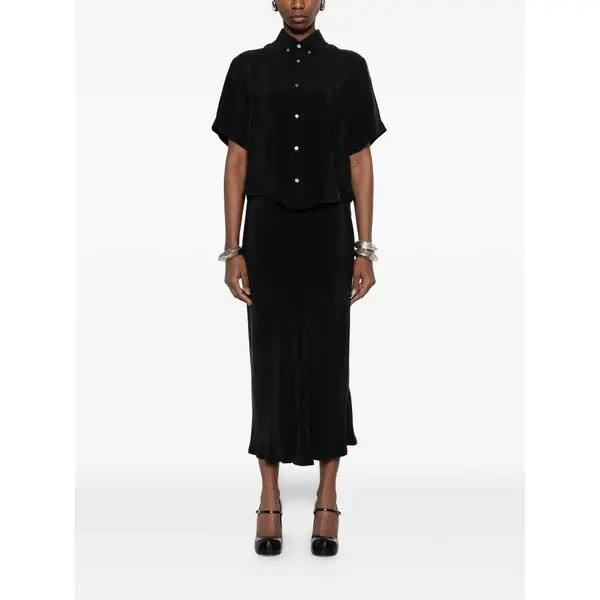 MAISON MARGIELA A-line Midi Skirt - Black