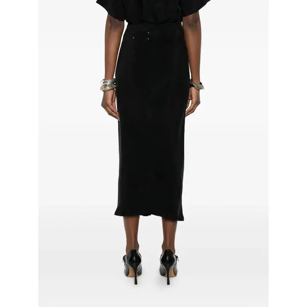 MAISON MARGIELA A-line Midi Skirt - Black