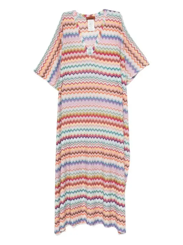 Missoni Long Cover-up With Chevron Print - Multicolor