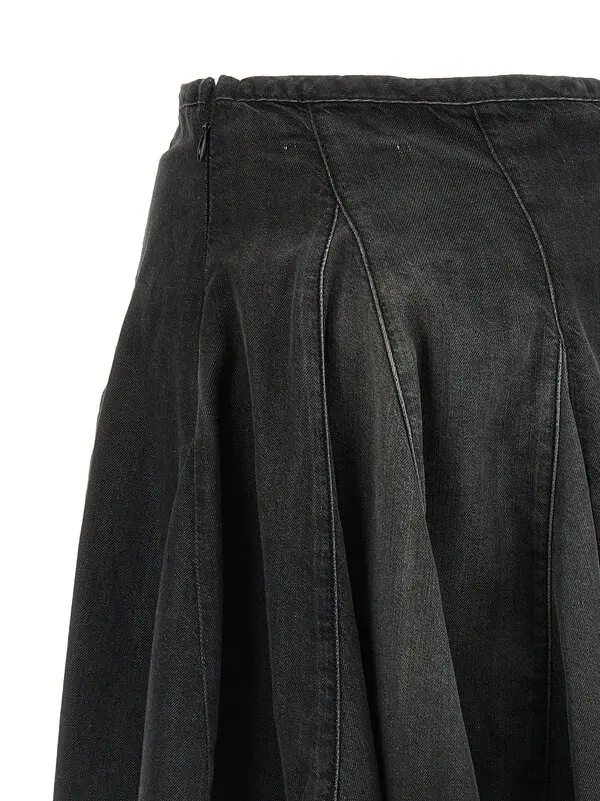 DIESEL® De-spiki-s Pleated Mini Skirt - Black