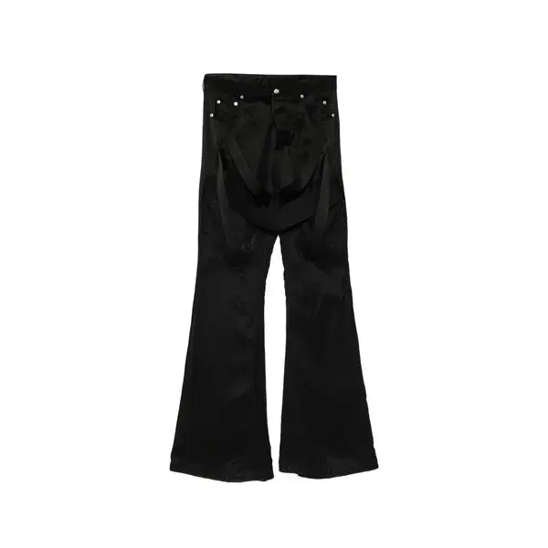Rick Owens Wide-leg Trousers With Suspender Detail