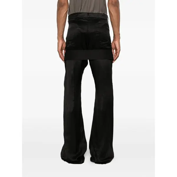 Rick Owens Wide-leg Trousers With Suspender Detail