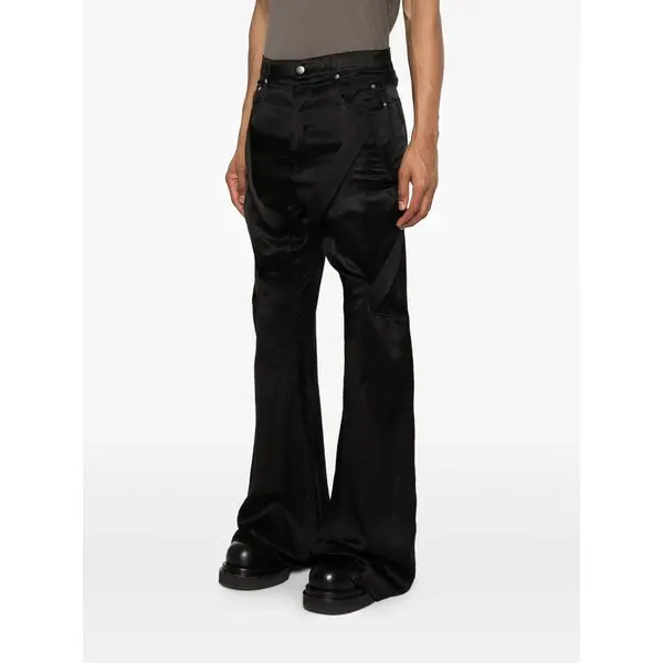 Rick Owens Wide-leg Trousers With Suspender Detail