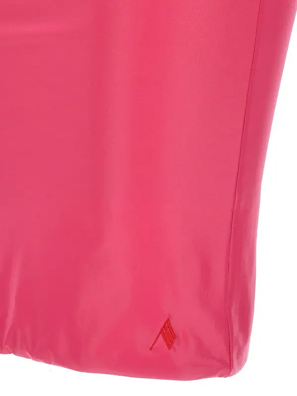 Attico Wet Effect Lycra Mini Skirt - Pink