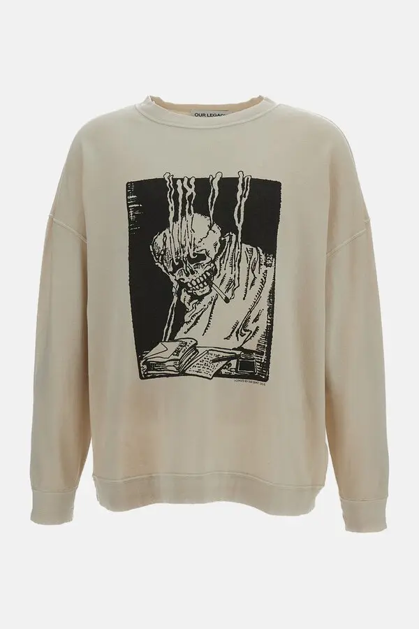 Our Legacy Angry Fan Mail" Graphic Sweatshirt - Multicolor
