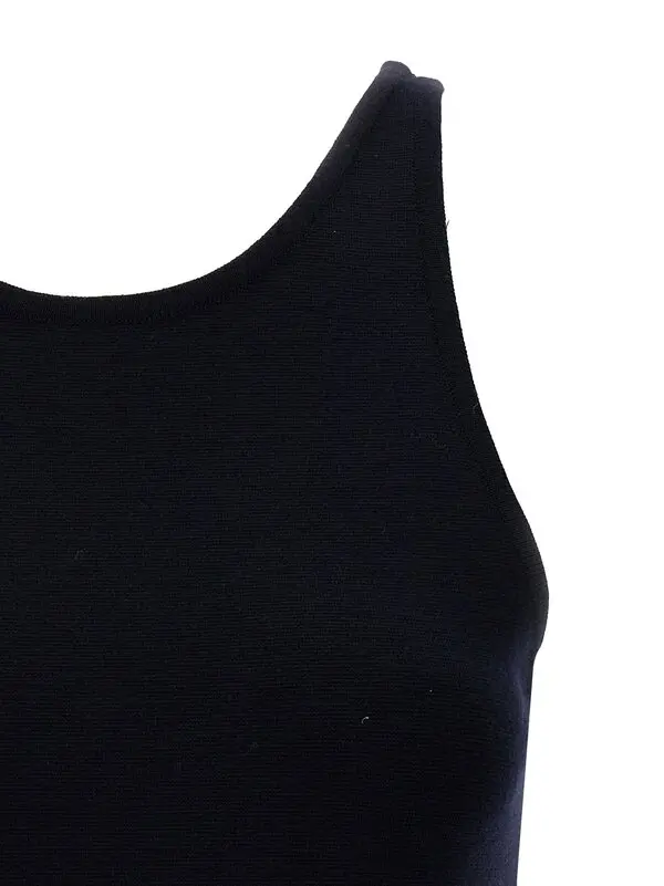 Max Mara Stretch Wool Knit Top