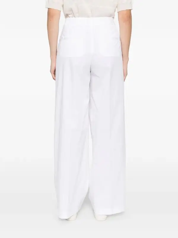 Peserico Cotton Wide Leg Pants Made In Italy