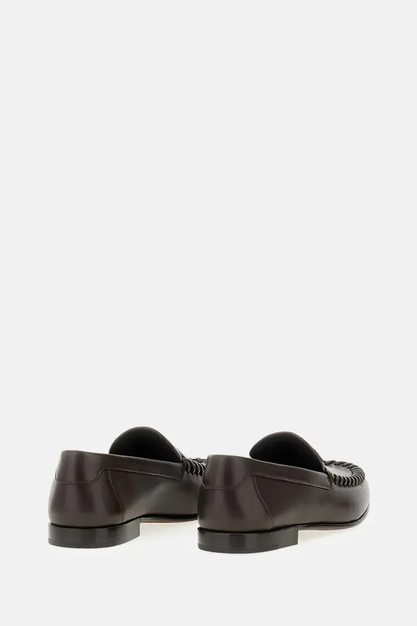 Fendi Woven Detail Loafers - Multicolor