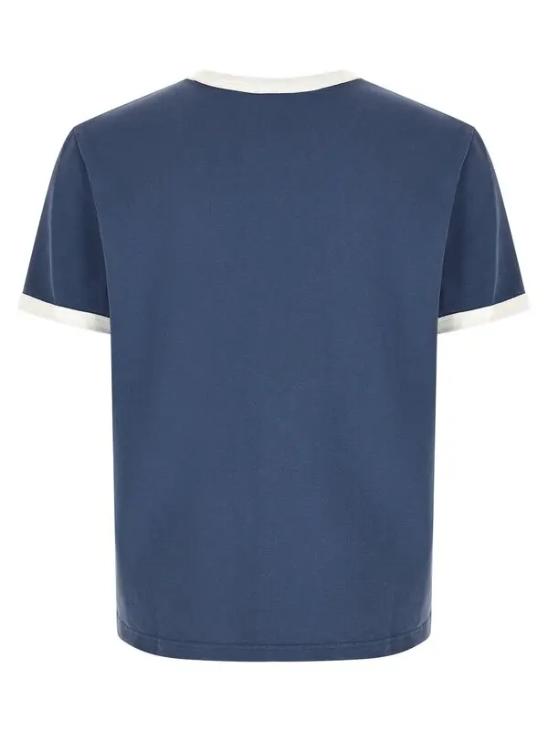 A.p.c. Logo Embroidery T-shirt - Blue