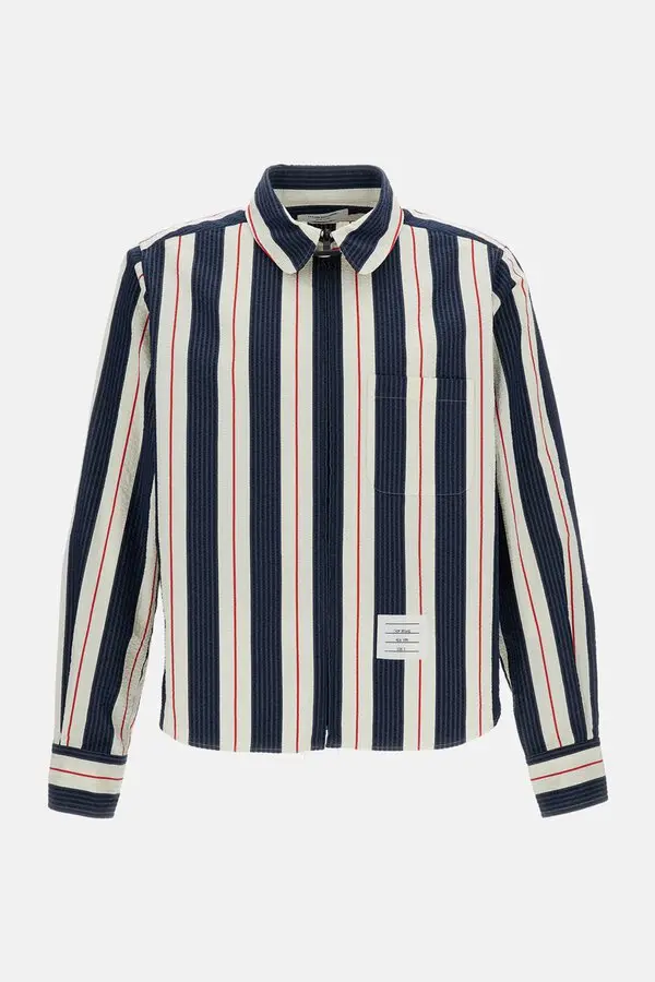 Thom Browne Zip-up Shirt - Multicolor