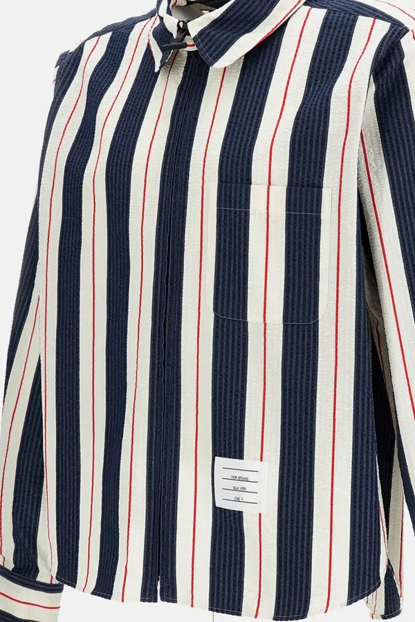 Thom Browne Zip-up Shirt - Multicolor