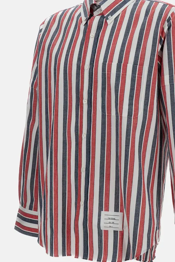 Thom Browne Striped Linen Shirt