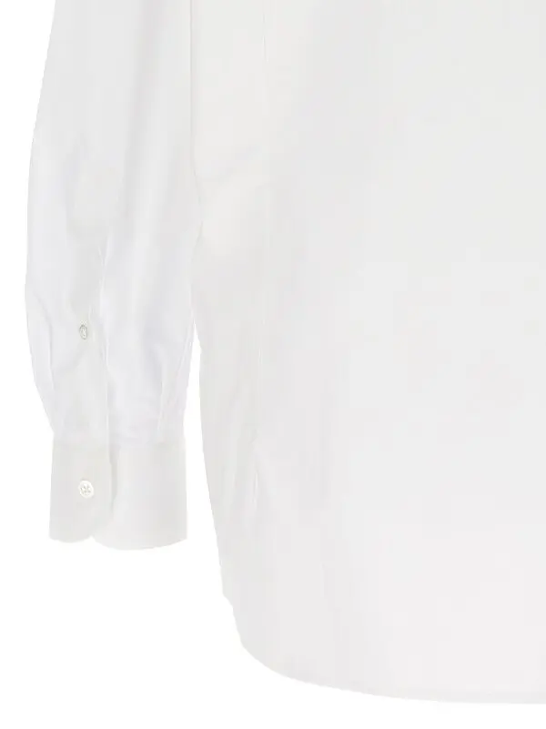 Raf Simons Cotton Poplin Shirt With Mesh Shoulder Inserts