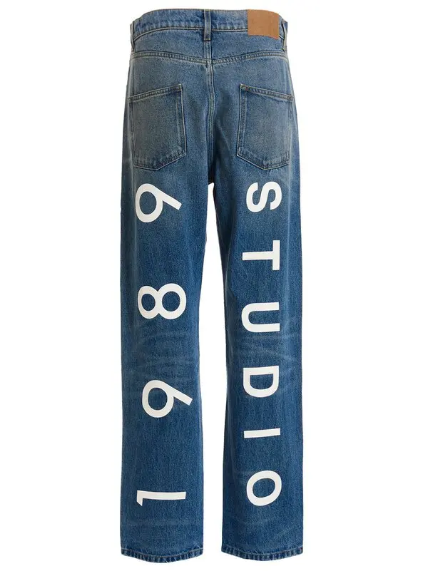 1989 STUDIO Graphic Print Jeans