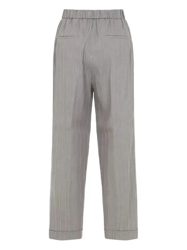 Peserico Striped Linen Trousers