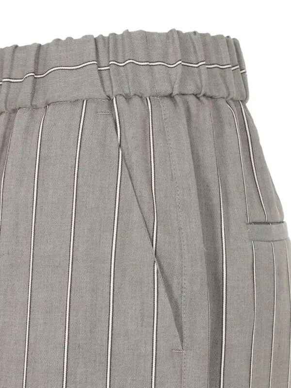 Peserico Striped Linen Trousers