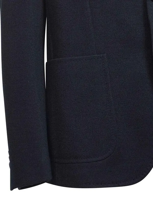 Tagliatore Blue Jersey Montecarlo Single-breasted Blazer - Multicolor