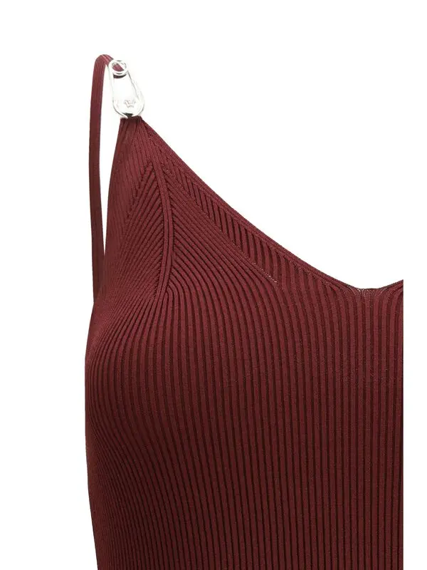 Versace Safety Pin Slip Midi Dress