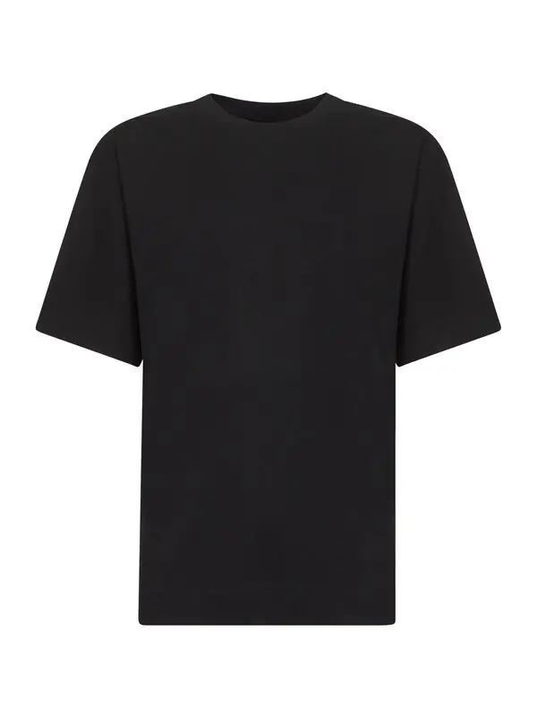 Dries Van Noten Black Cotton Jersey Oversized T-shirt - Multicolor