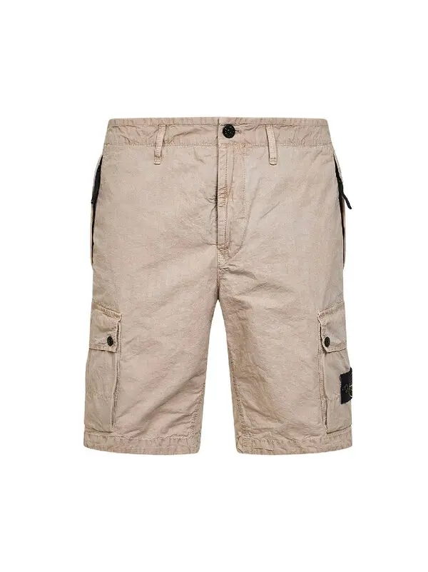 Stone Island Cargo Bermuda Shorts - Multicolor