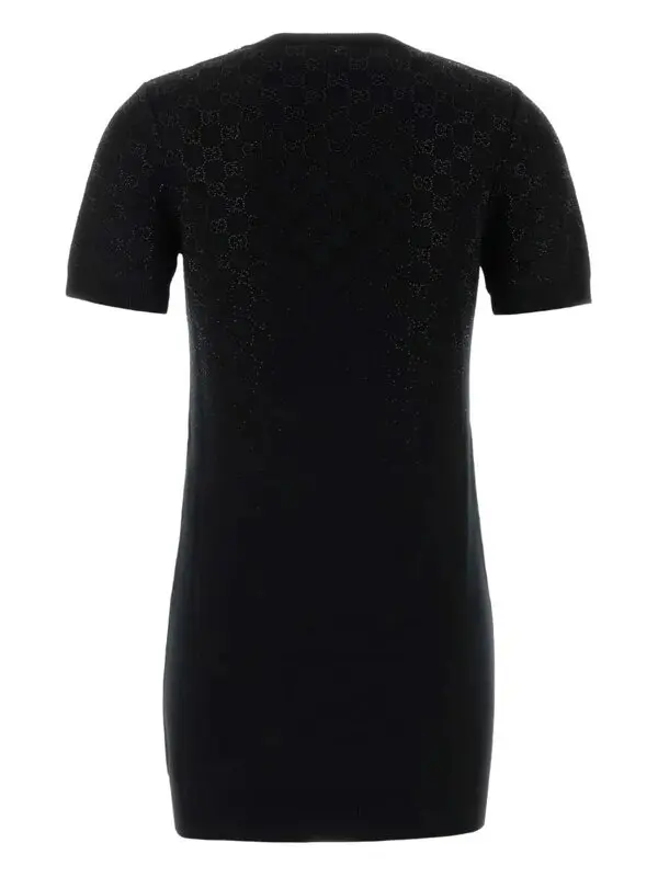 Gucci Short Sleeve Crew-neck Dress
