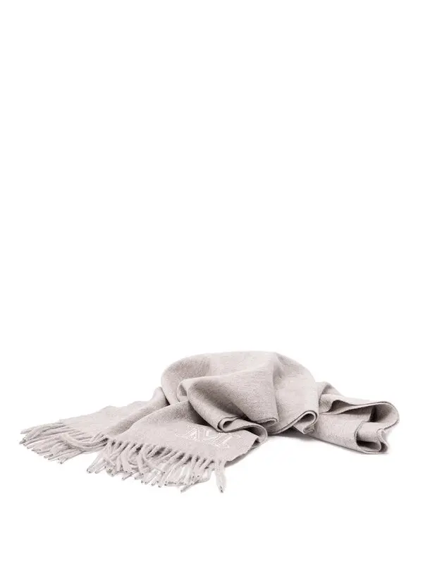 Max Mara Monogram Embroidered Cashmere Stole - Multicolor
