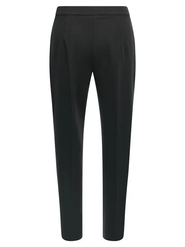 Max Mara Pegno Cropped Straight Leg Pants - Black