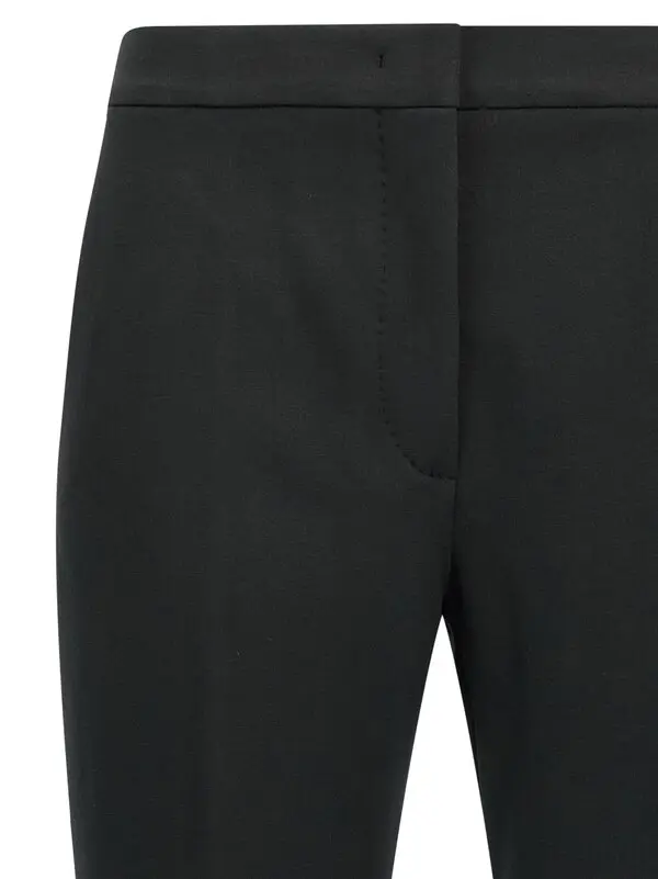 Max Mara Pegno Cropped Straight Leg Pants - Black