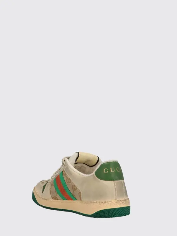 Gucci Gg Canvas & Leather Sneakers