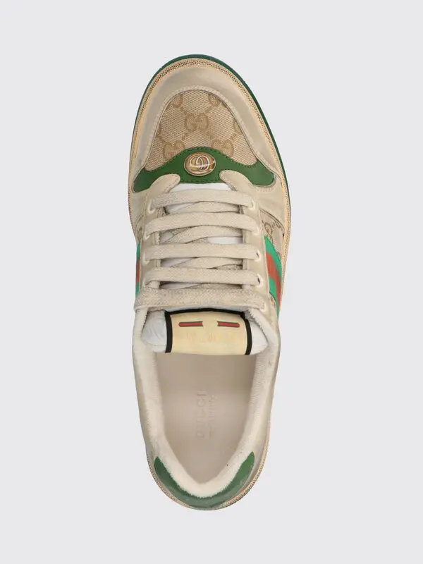 Gucci Gg Canvas & Leather Sneakers
